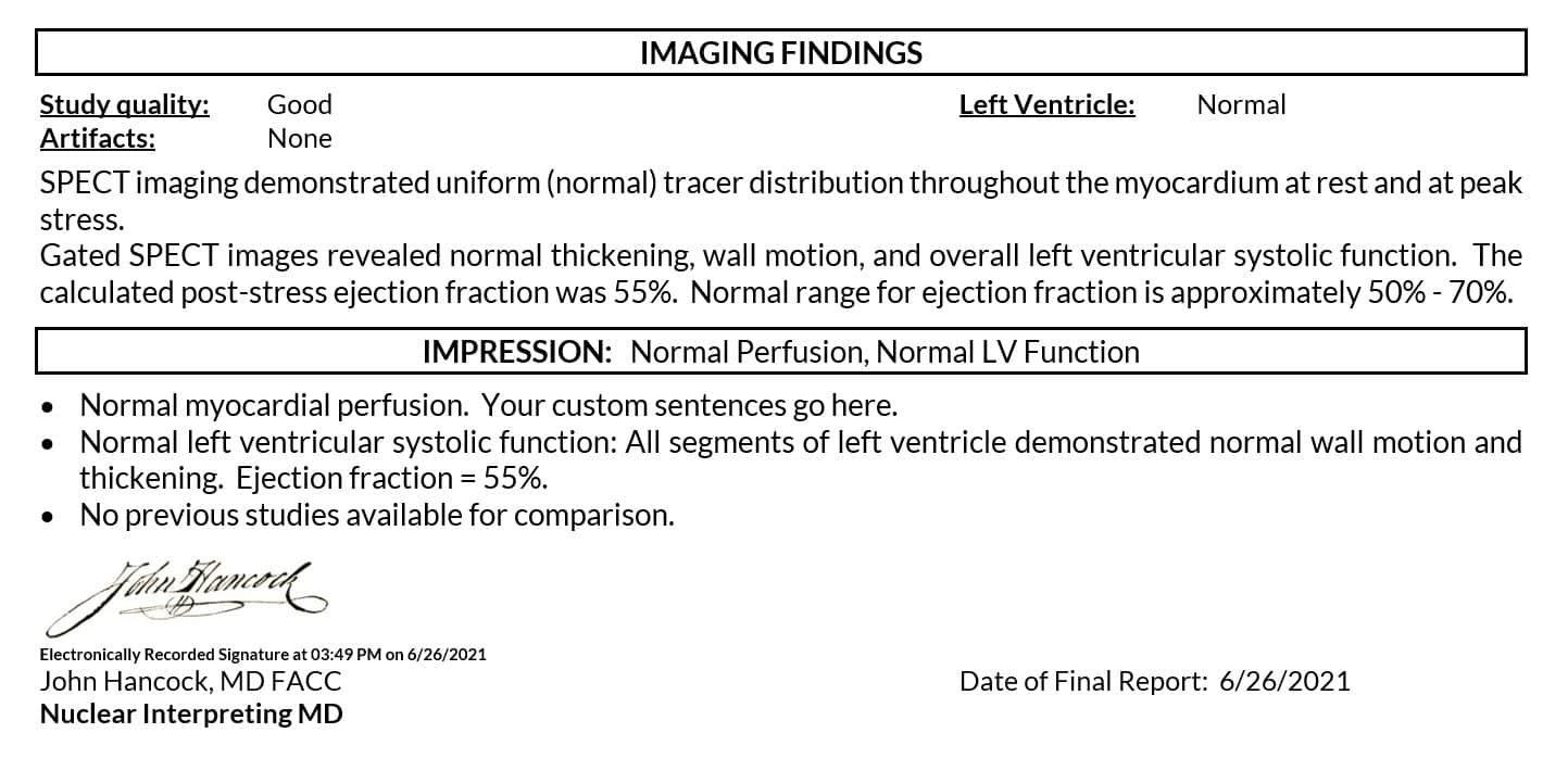 Quick Normal Image Interpretation Section - NuclearCardiologyReports.com